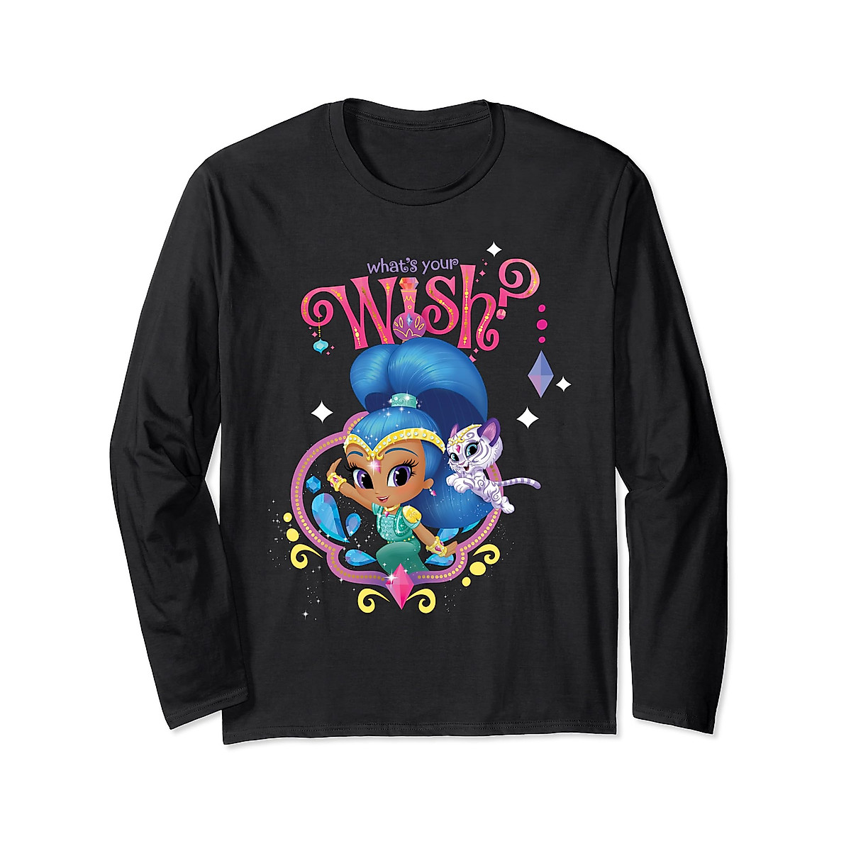 Shimmer & Shine What's Your Wish? Long Sleeve Tee Long Sleeve T-Shirt