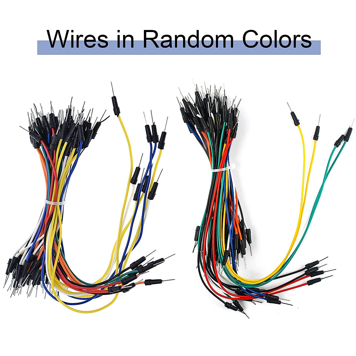RGBZONE 130pcs Solderless Flexible Breadboard Jumper Wires Male to Male for Arduino Breadboard and Robotics and Raspberry
