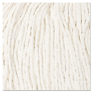 Boardwalk BWK2024CEA No. 24 Cotton Cut-End Wet Mop Head - White