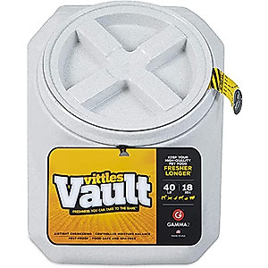 Gamma2 Vittles Vault Stackable Dog Food Storage Container, Up to 40 Pounds Dry Pet Food Storage