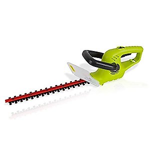 Serene Life Corded Electric Handheld Hedge Trimmer - 4 Amp Electrical High Powered Hand Garden Trimmer Tool w/ 18 Inch Blade, Trims Bush, Shrub, Grass, Small Tree Branch - SereneLife