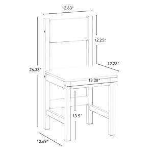 RiverRidge 2pc Kids Desk and Chair Set with Cubbies, Bookracks and Red, White with Black Bins