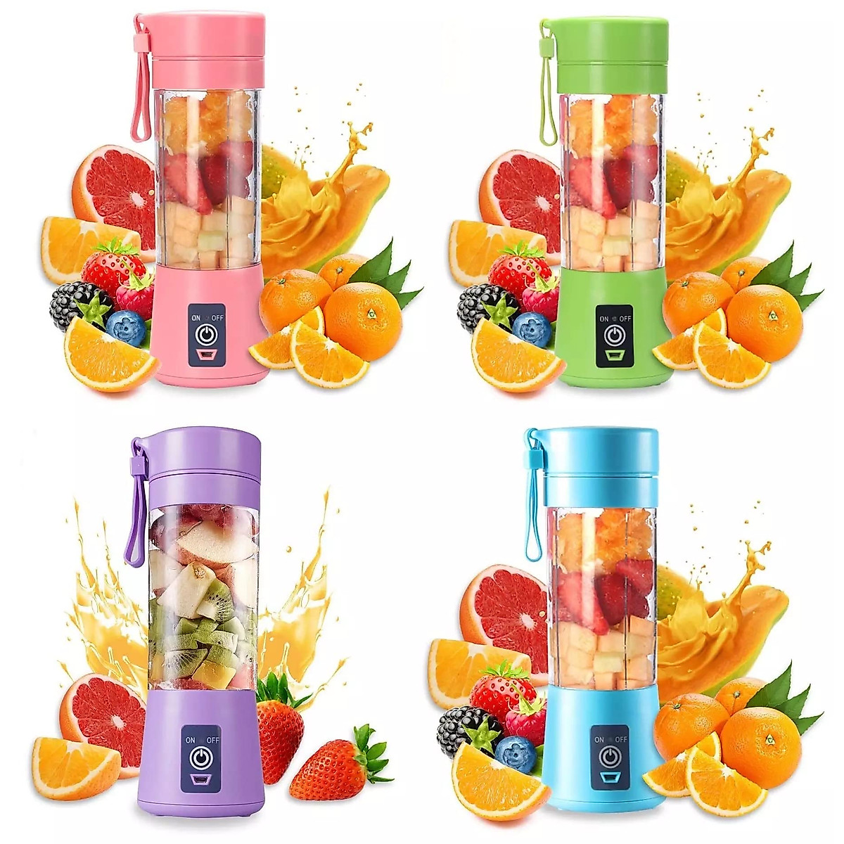 Portable Blender,Numafa Personal Size Blender Juicer Cup, shakes and Smoothies Blender,Handheld Fruit Machine,Blender Mixer Home (green)