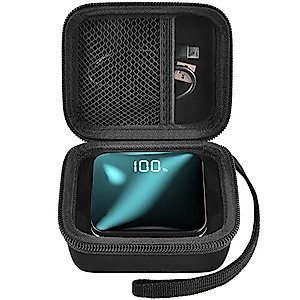 Case Compatible with T-CORE Power Bank, 10000mAh External Battery Packs Organizer, Storage Bag for iPhone/Cell Phone Portable Charger, High-Speed Charging Power Delivery Holder - Only Case - Black