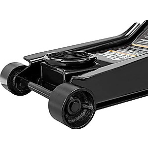 Torin AT84007NB Hydraulic Low Profile Service/Floor Jack with Dual Piston Quick Lift Pump, 4 Ton (8,000 lb) Capacity, Black