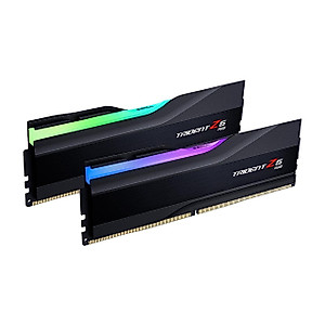 G.Skill Trident Z5 RGB Series (Intel XMP) 32GB (2 x 16GB) 288-Pin SDRAM U-DIMM DDR5 6000 CL32-38-38-96 1.35V Dual Channel Desktop Memory F5-6000J3238F16GA2-TZ5RK (Matte Black)