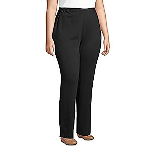 Lands' End Women s Sport Knit Pants Black Regular Medium