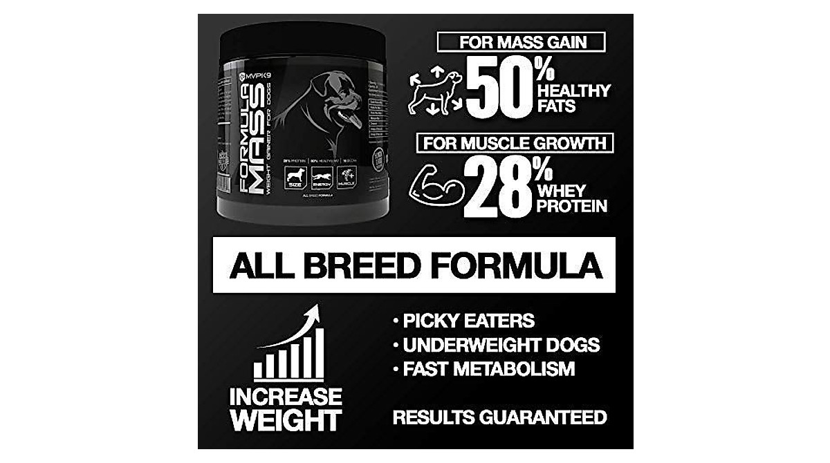MVP K9 Mass Gainer for Dogs - Supports Healthy Weight & Muscle