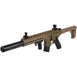 Sіg Sauer MCX .177 Cal CO2 FDE Air Rifle with Wearable4U CO2 90 Gram (2 Pack) and 500x Pellets Bundle