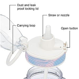 BellyBottle Pregnancy Water Bottle Tracker (BPA-Free) Pregnancy Must Haves First Trimester - Pregnancy Gifts for Women - Pregnancy Essentials for Nausea Relief (includes Weekly Stickers + Straw) CLEAR