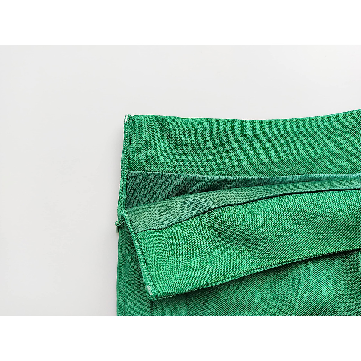 TONCHENGSD Women's High Waist Pleated Mini Skirt Skater Tennis Skirt (Dark Green, XS)