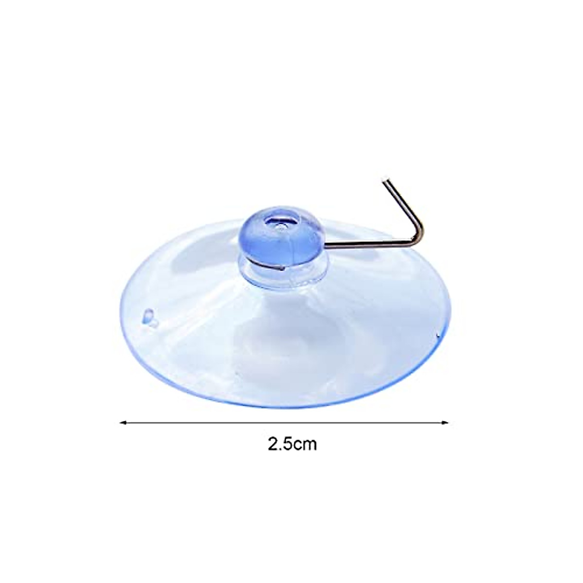 Reheyre 20Pcs Clear Suction Cups, Utility Hooks with Strong Suction, Punch Free and Easy Installation, Stuck It to The Tile in Bathroom, The Mirror, The Wall in Living Room Transparent