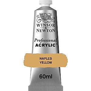 Winsor & Newton Professional Acrylic Paint, 60ml (2-oz) Tube, Naples Yellow