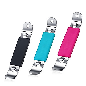 3 Pieces Magnetic Bottle Openers Can Opener Classic Beer Opener Stainless Steel Small Bottle Opener Can Tapper with Magnet & Can Punch Bottle Opener, Manual Stainless Steel Can Opener