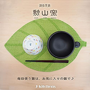 J-kitchens 10-Piece Dinnerware Set, Stained Triangular Rice Bowl, Small, Hasami Ware Made in Japan