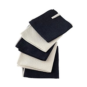 10 pcs Waffle Weave Dish Towel Kitchen Towel Hand Dish Rags Great for Household Cooking Cleaning Kerchief, 12x12inches