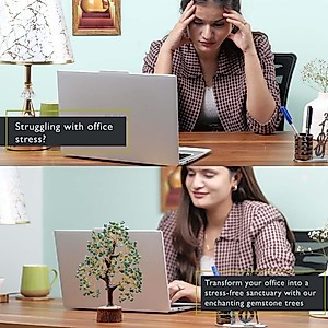 FASHIONZAADI Aventurine Crystals, Crystal Tree of Life, Gemstone Tree, Feng Shui Money Tree, Chakra Crystals, Energy Crystals, Gem Tree, Chakra Decor, Reiki Gifts