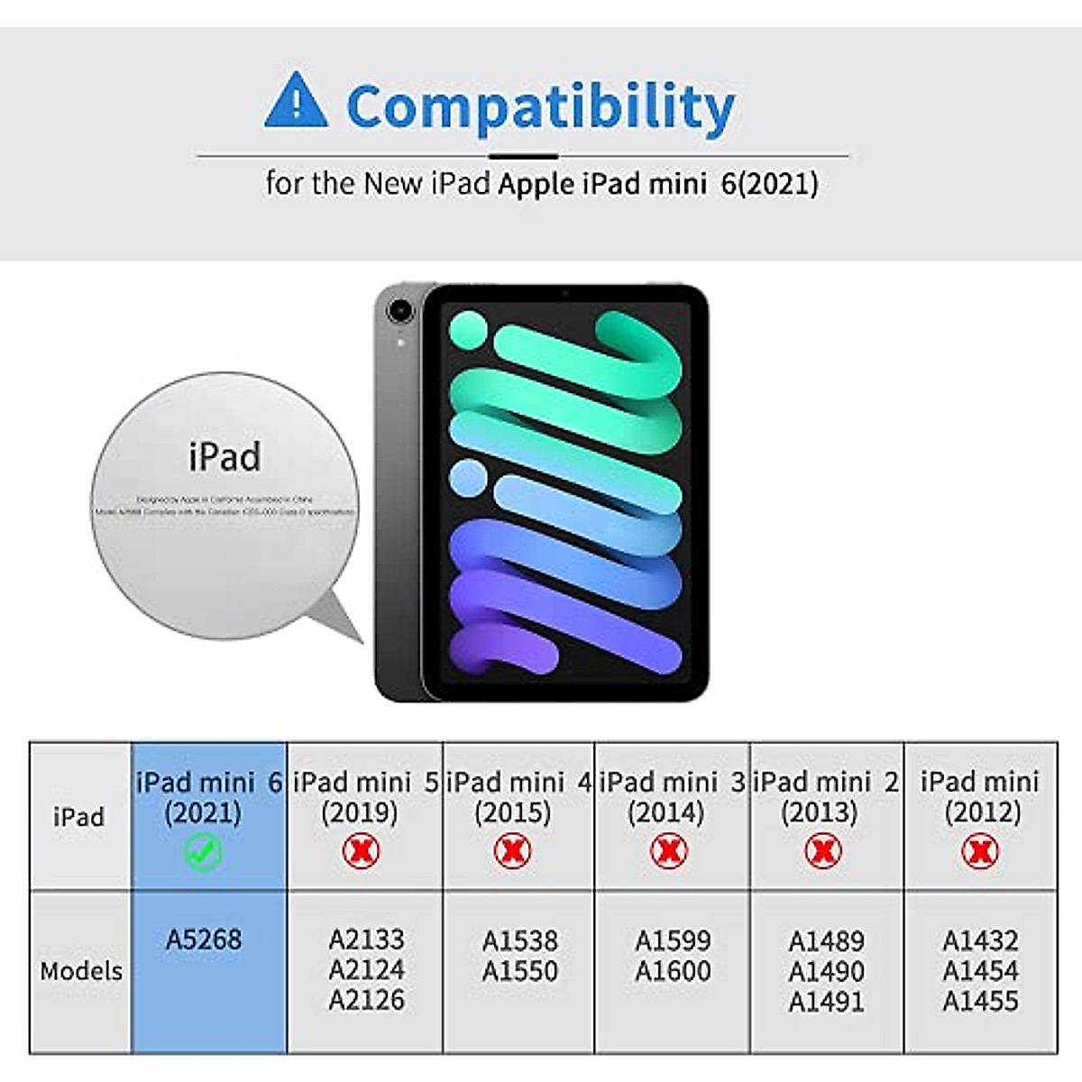 ALILANG Case for iPad Mini 6 2021 (6th Generation) 8.3 inch Case with Card Solts, PU Leather Adjustable Stand Smart Cover for iPad Mini 6 Tablet Case-Brown