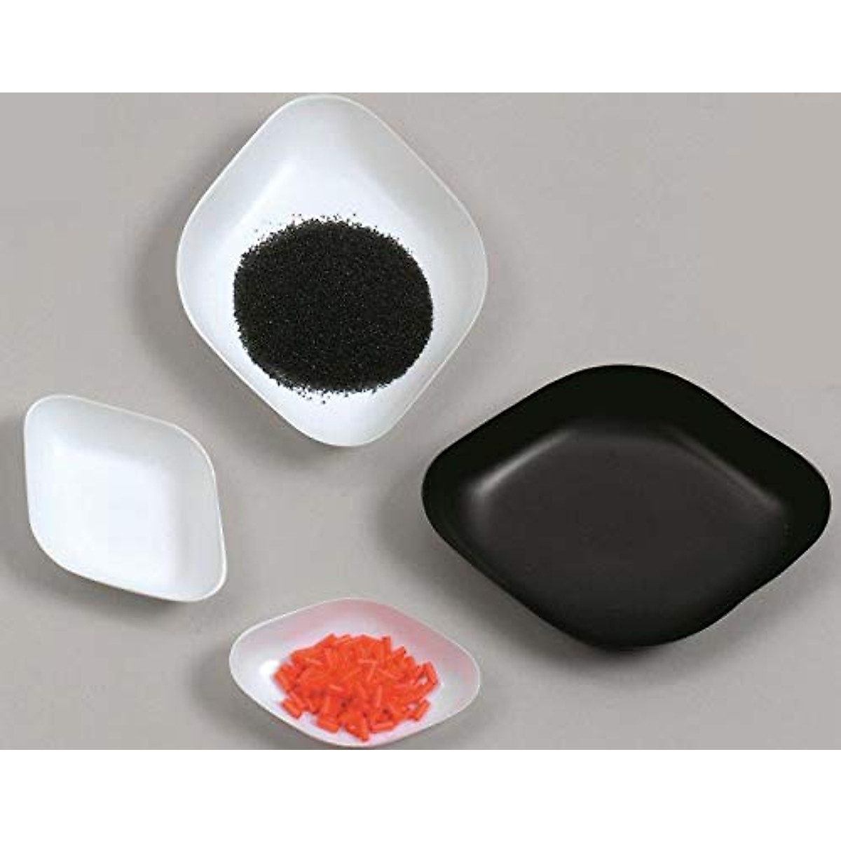 Diamond Weighing Boats, W-D100-BA-100, 100ml, Large, Black, Anti-Static, Pack of 100