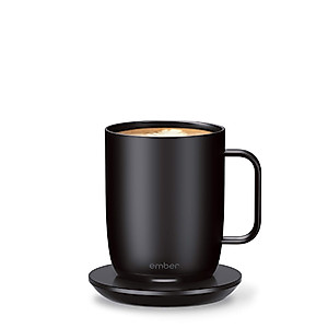 Ember Temperature Control Smart Mug 2, 14 oz, Black, 80 min. Battery Life - App Controlled Heated Coffee Mug - Improved Design
