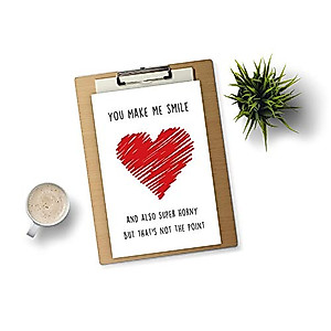 Naughty Anniversary Card, Love Card, Sexy Card for Boyfriend Husband, Girlfriend Raunchy Gift, Valentine's Day Card