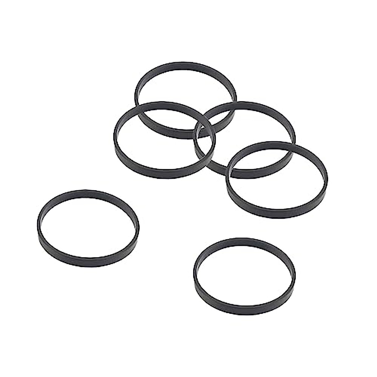 jeseny Pack-6 Intake Manifold Gasket, Waterproof Rubber Seal Ring Replacement #11617547242 for BMW N46 N54 E60 E70 E90 E92-128i 135i 325xi 328i 328xi 330i (Black)