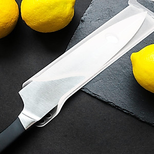 Luxshiny Knoves 6pcs Plastic Knife Case Clear Covers Sleeves Knives Guard Universal Sheath Blade Guards Protector for Bread Carving Chef Cleaver Kitchen Knife 13.5X3.85X0.5CM Chef Backpack