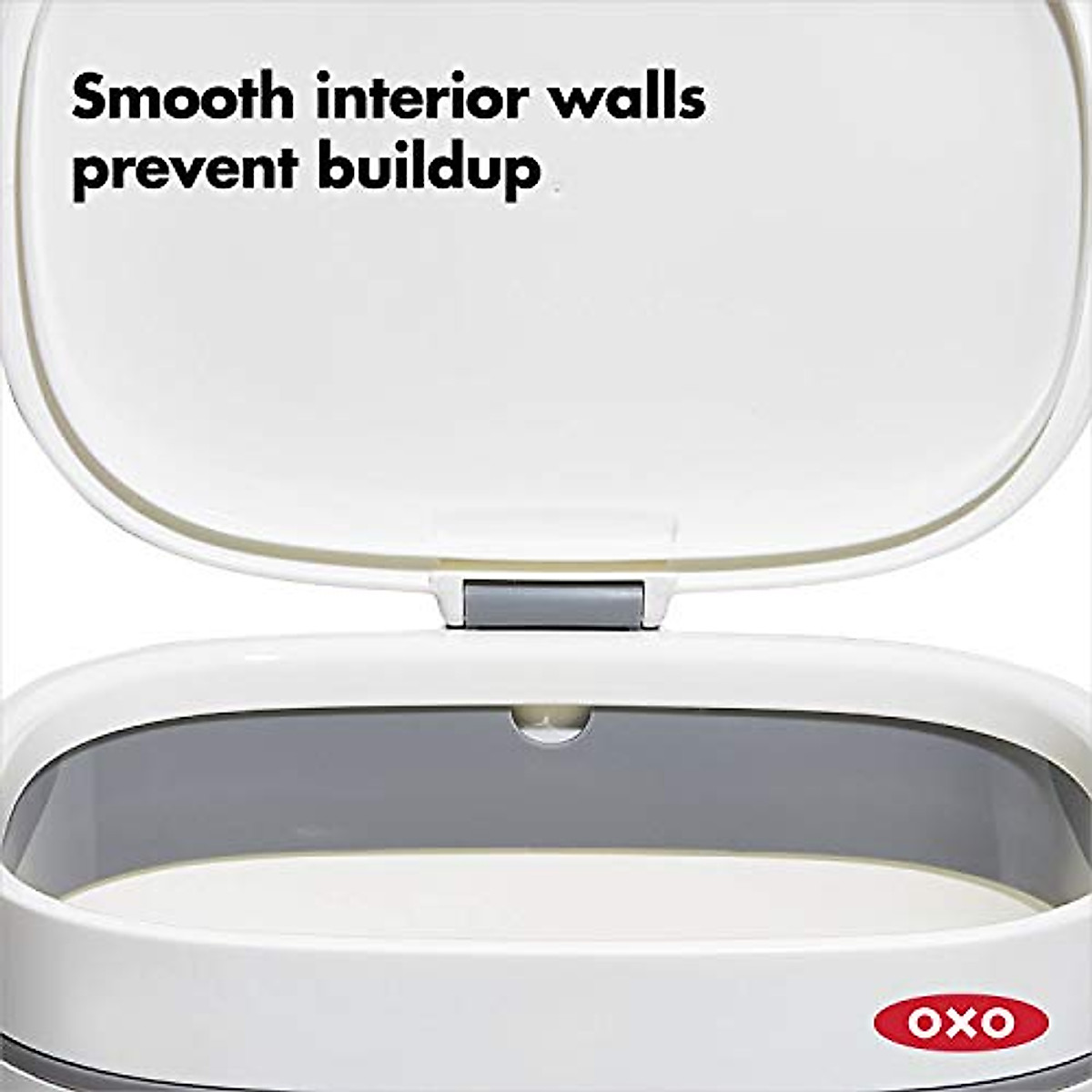 NEW OXO Good Grips Easy-Clean Compost Bin, White, 1.75 GAL/6.62 L