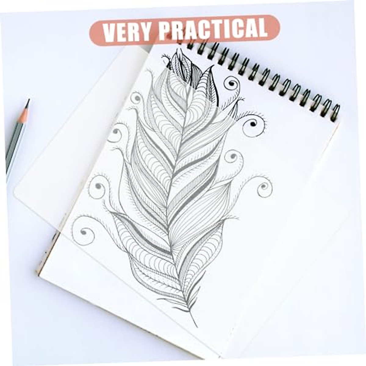 VILLCASE 10pcs Copying Board Transparent Drawing Board Drawing Board for 3D Printing Pen Drawing Tool Basic Template Painting Mat 3D Printing Pen Mat 3D Drawing Paper Templates Plastic