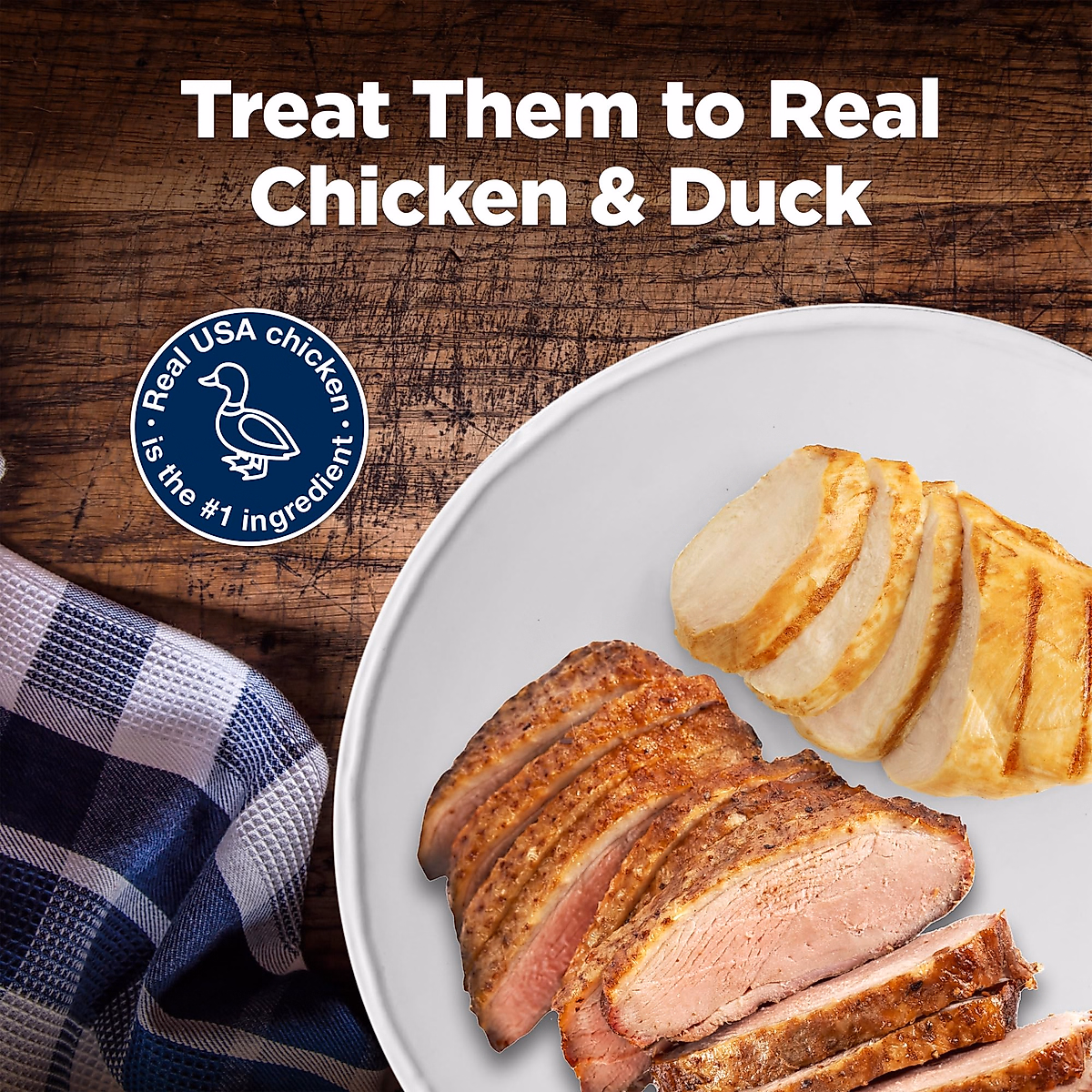 Blue Buffalo Nudges Jerky Cuts Dog Treats, Made in the USA with Natural Ingredients, Chicken & Duck, 10-oz. Bag