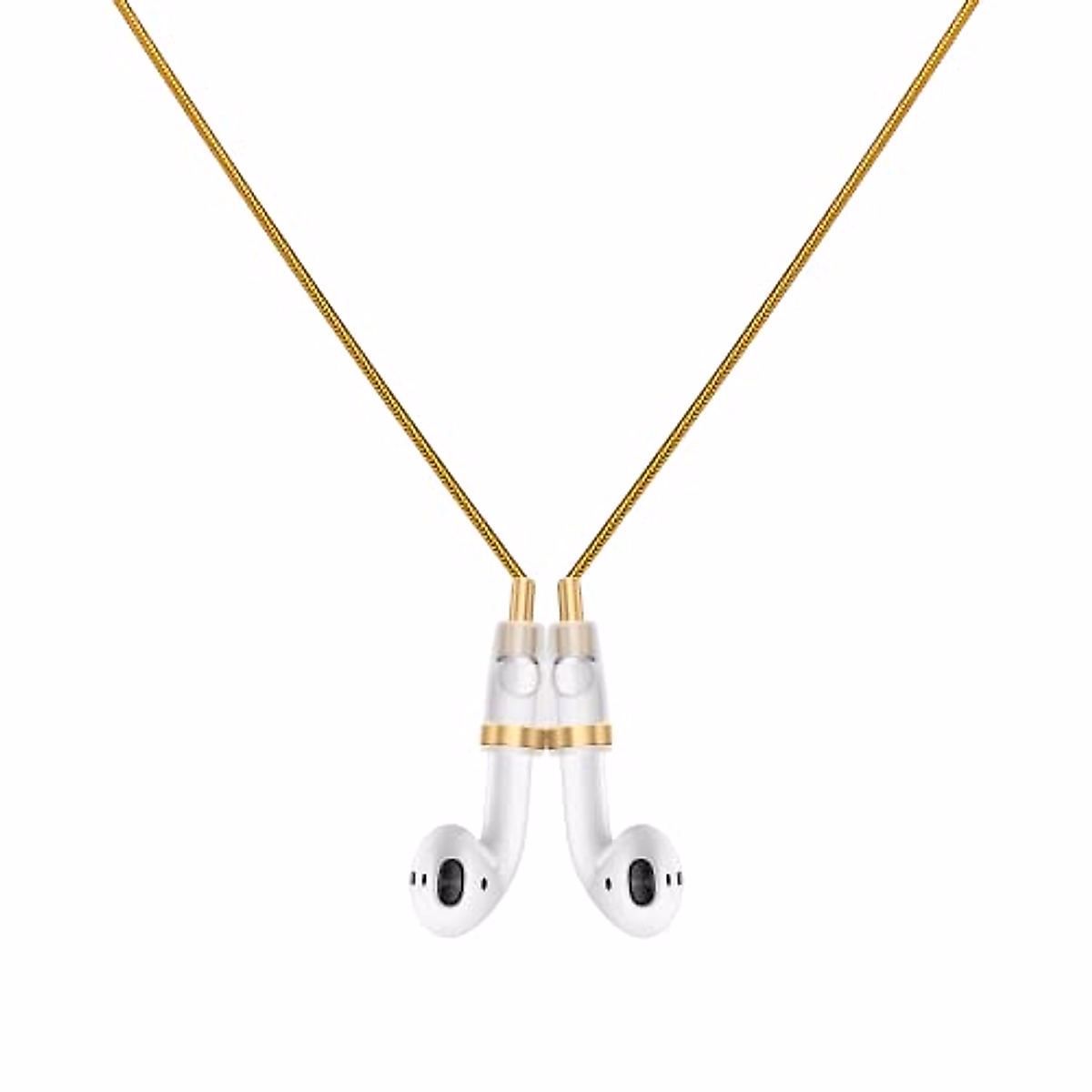 Lawonda AirPod Carrying Straps, Gifts for Mom, Magnetic Wireless Bluetooth AirPods Holder Anti-Lost Neck Connector Strap Holder Stainless Steel Necklace Chain String for Airpods 1/2 Pro 2 Gold