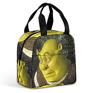 Funny Cartoon Reusable Lunch Bag For Women Men Insulated Portable Lunch Bag Tote Bag High Capacity Leakproof Cooler Lunch Box Bags For Girls Boys Kids Work School Office Picnic Travel