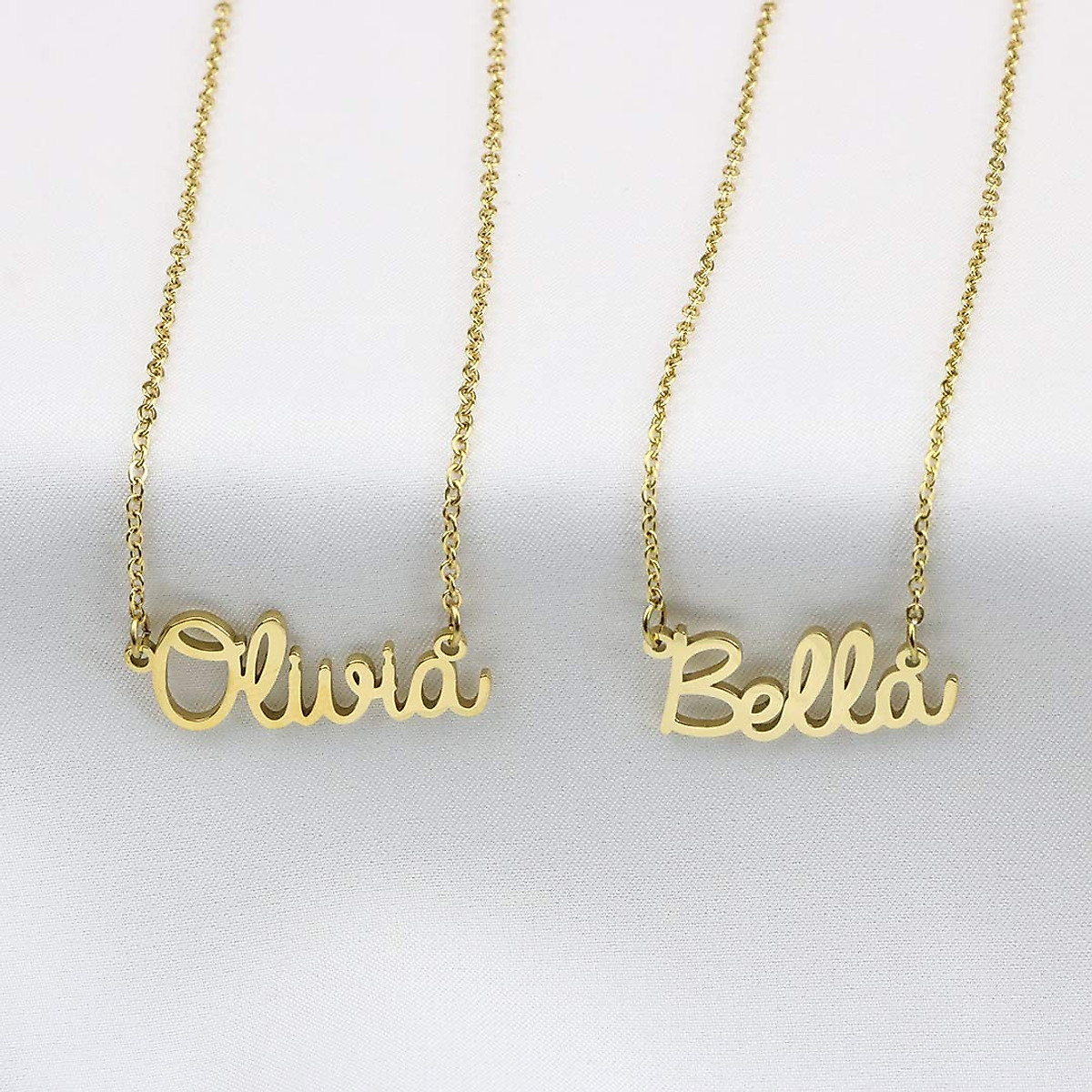 Yiyang Personalized Name Necklace Customize 18K Gold Plated Stainless Steel Jewelry Birthday Gift for Girls