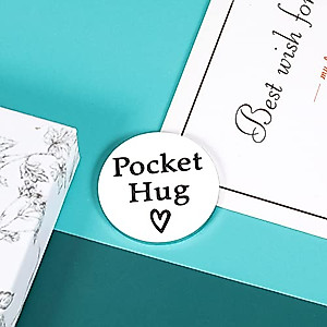 ARKUKU Inspirational Gifts for Women Men Pocket Hug Token Son Daughter Friends Sister Brother Graduation Birthday Christmas Gifts for Kids Love Notes Gifts for Him Her Stocking Stuffers Double-Side
