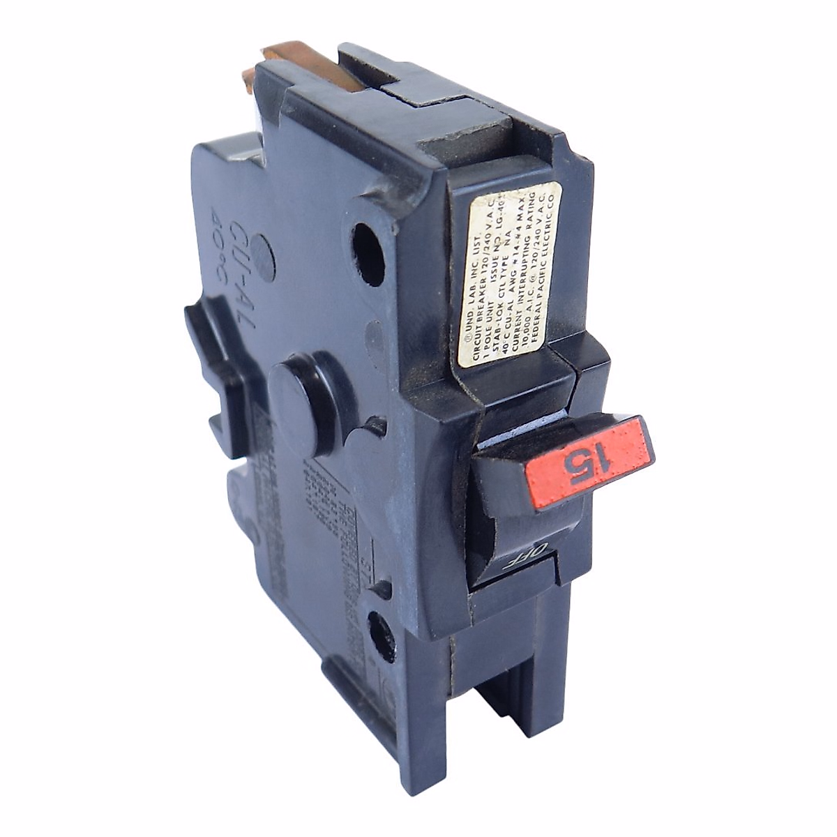 FEDERAL PACIFIC NA1P15 FPE Stab-Lok Circuit Breaker 1 Pole 15 Amp 120/240V