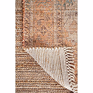 nuLOOM Joanne Flatweave Jute Area Rug, 5' x 8', Multi