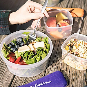 Roaming Cooking Reusable Travel Utensils with Case | Fork and Spoon Set with Knife, Chopsticks and Optional Reusable Straw– Office, Travel, or Camping Accessories| Lightweight Sturdy Reusable Utensils