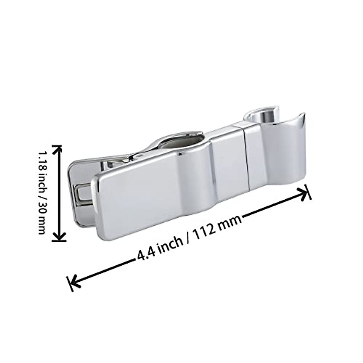 Adjustable Shower Head Holder for Slide Bar,Universal 18-25MM O.D, Rail Head Bracket Holder for Slide Bar Slider Clamp Bathroom Replacement