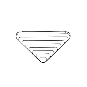 Croydex Rust Free Mild Steel Corner Basket, Silver