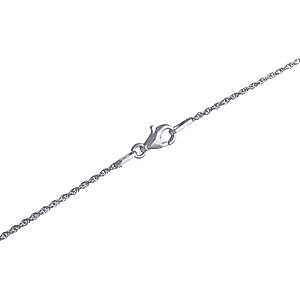 Amazon Essentials Sterling Silver Multicolored Pressed-Flower Heart Pendant Necklace, 18" (previously Amazon Collection)