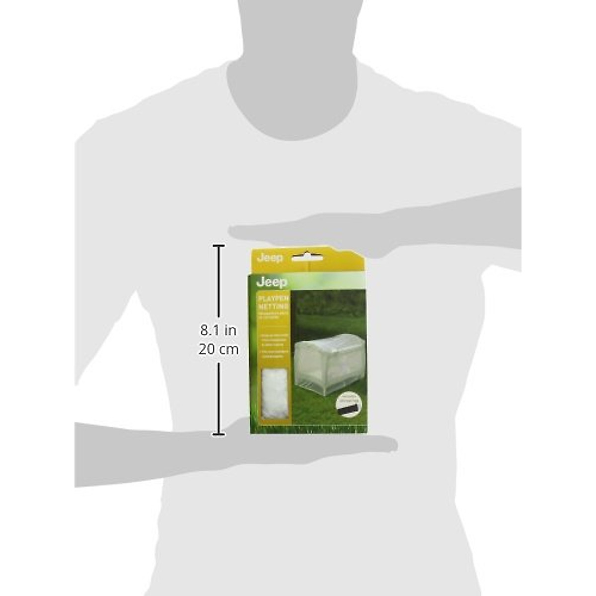 Jeep Universal Size Pack N Play Mosquito Net Tent, White