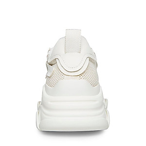 Steve Madden Women's Possession Sneaker, White, 8