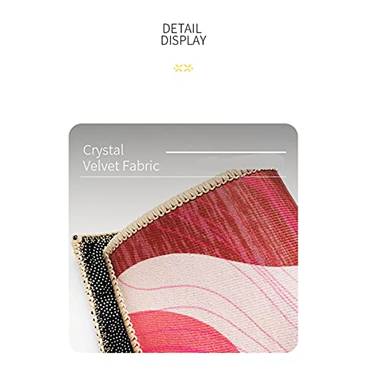 Wusan Purple Rugs with Gold Design Marble Carpets for Living Room Bedroom Velvet Crystal Doormats Throw Rugs Floor Pad Modern Art Decor, 19.7 in x 31.5 in