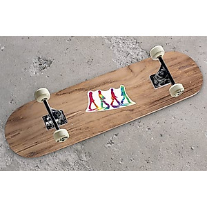 Beatles Abbey Road Sticker Crosswalk Decal Merchandise Memorabilia Album Record Iconic Band Pepper Vinyl Sticker | Premium Quality | 7-Inches | S041 (White-Tiedye)