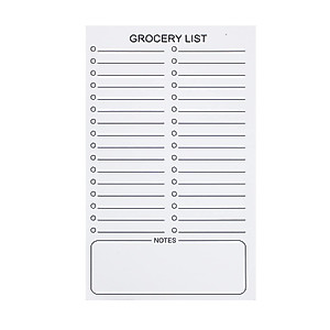 Magnetic Notepads for Refrigerator，50 Sheets 4.5x7.5 Inches Fridge Notepad with Magnet Shopping List Menu Planner Grocery List for Fridge