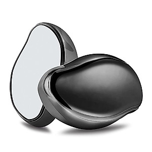 Sync It Up Crystal Hair Eraser for Women and Men, Magic Crystal Hair Removal for Back Arms Legs, Painless Exfoliation Washable & Reusable Epilator for Smooth Skin (Black)