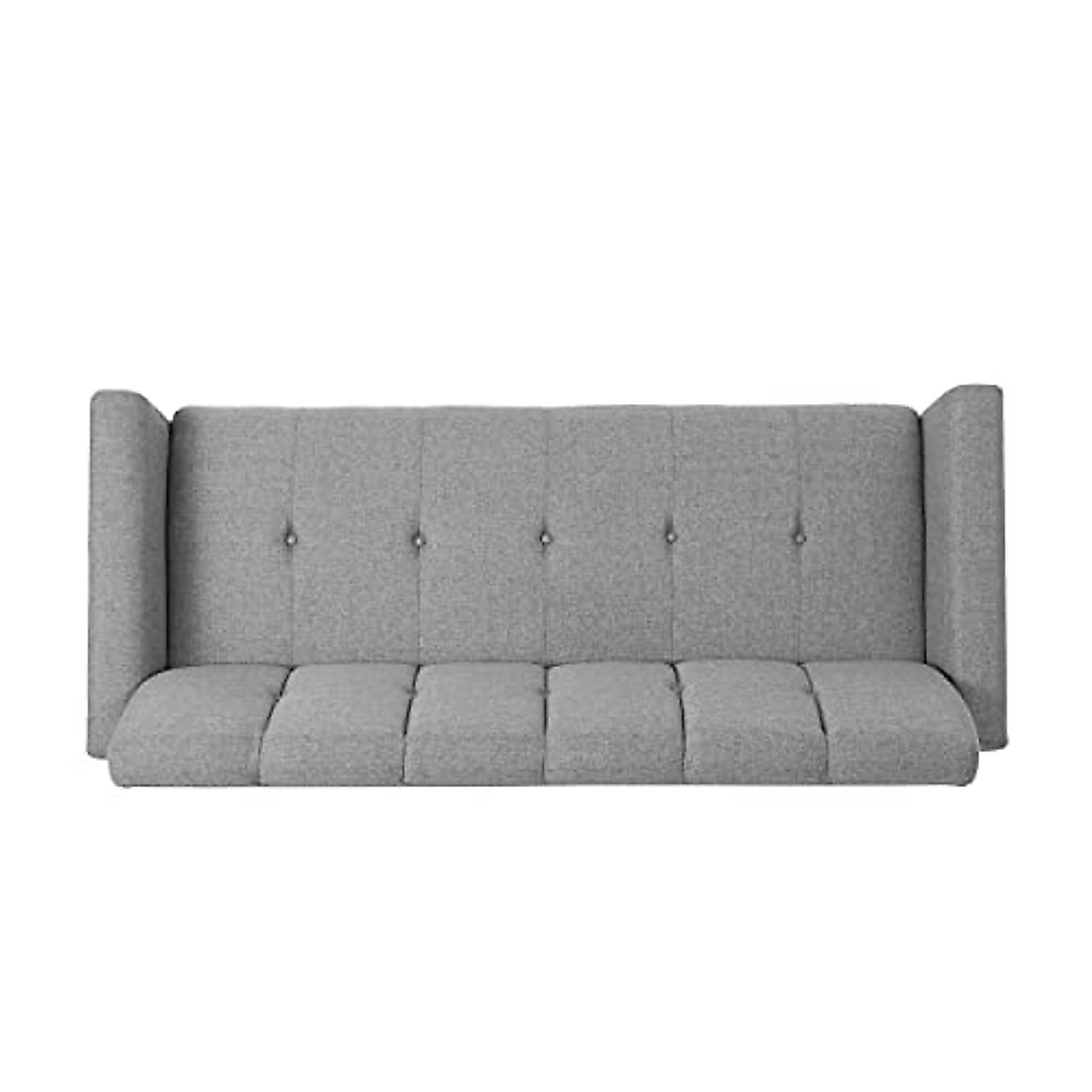 Christopher Knight Home Treston Mid-Century Fabric Sofa, Grey / Natural