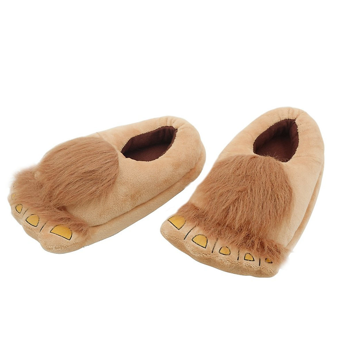 Ibeauti Little Kids Furry Monster Adventure Slippers, Comfortable Novelty Warm Winter Hobbit Feet Costume Slippers for Boys Girls