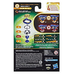 BEYBLADE Burst QuadDrive Vanish Fafnir F7 Spinning Top Starter Pack - Stamina/Balance Type Battling Game with Launcher, Toy for Kids