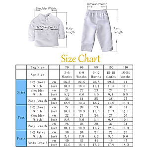 Baby Boy Christening Outfits Baptism Long Sleeve Suit Set with Hat, Cross Socks, 3-6 Months